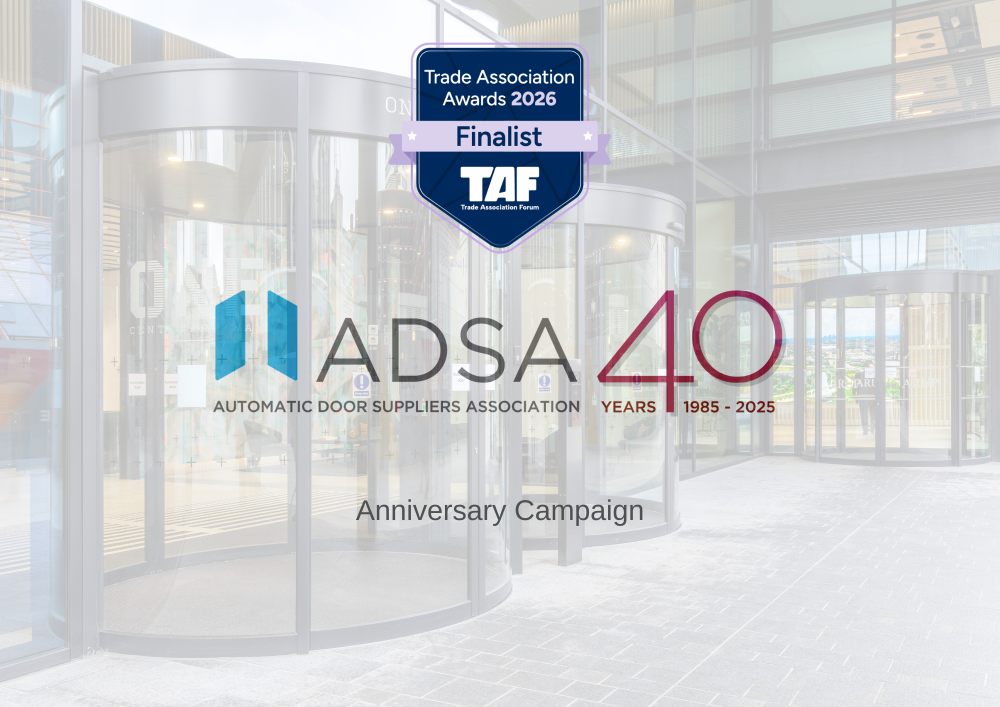 ADSA is Trade Association Forum Awards 2026 Finalist - Buildingtalk